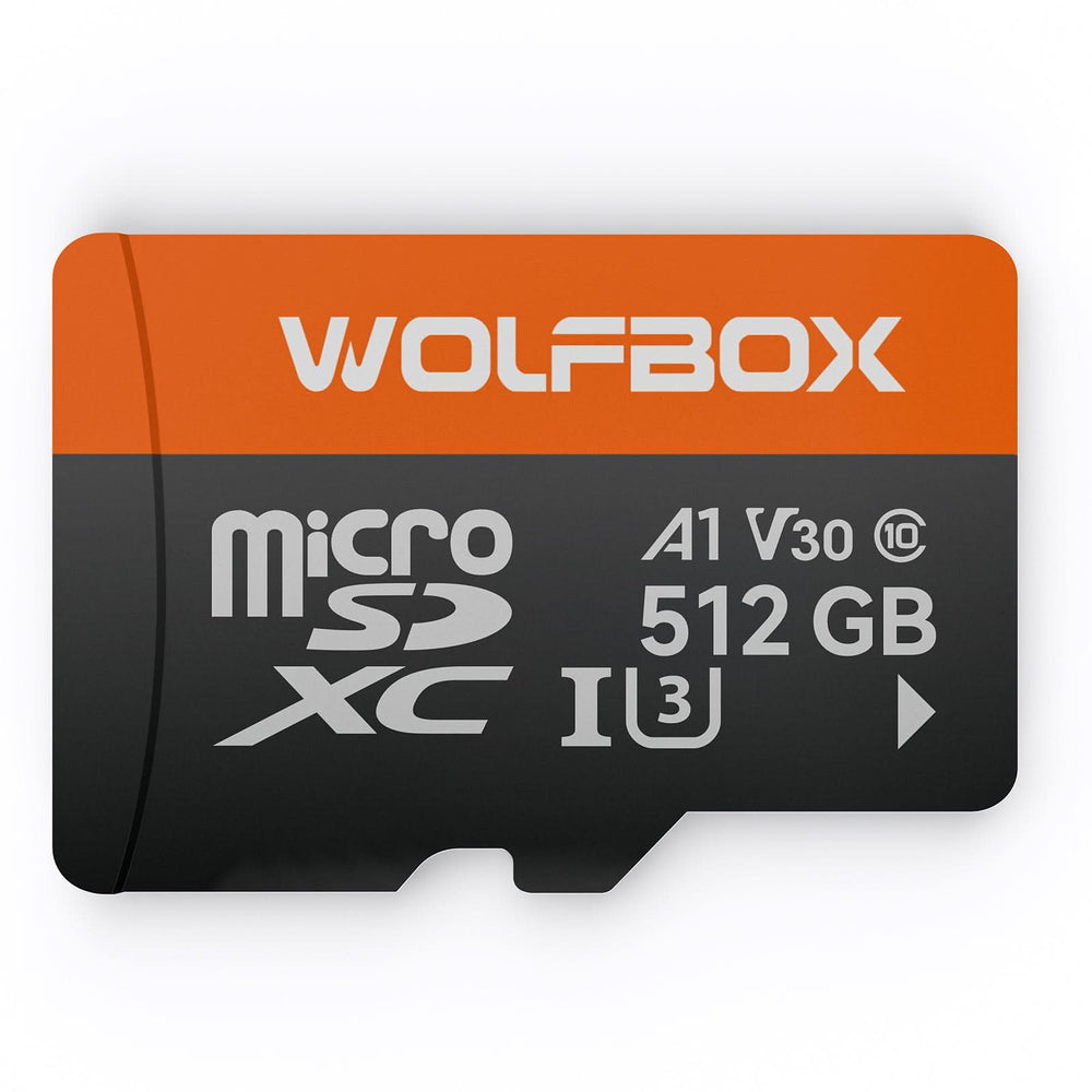 WOLFBOX Dash Cam 512GB/256GB Micro SD Card, Class 10 U3 TF Card