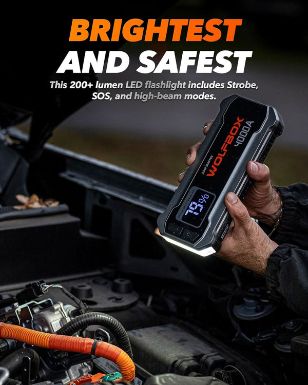 WOLFBOX MegaVolt24 Jump Starter with Lifetime Warranty